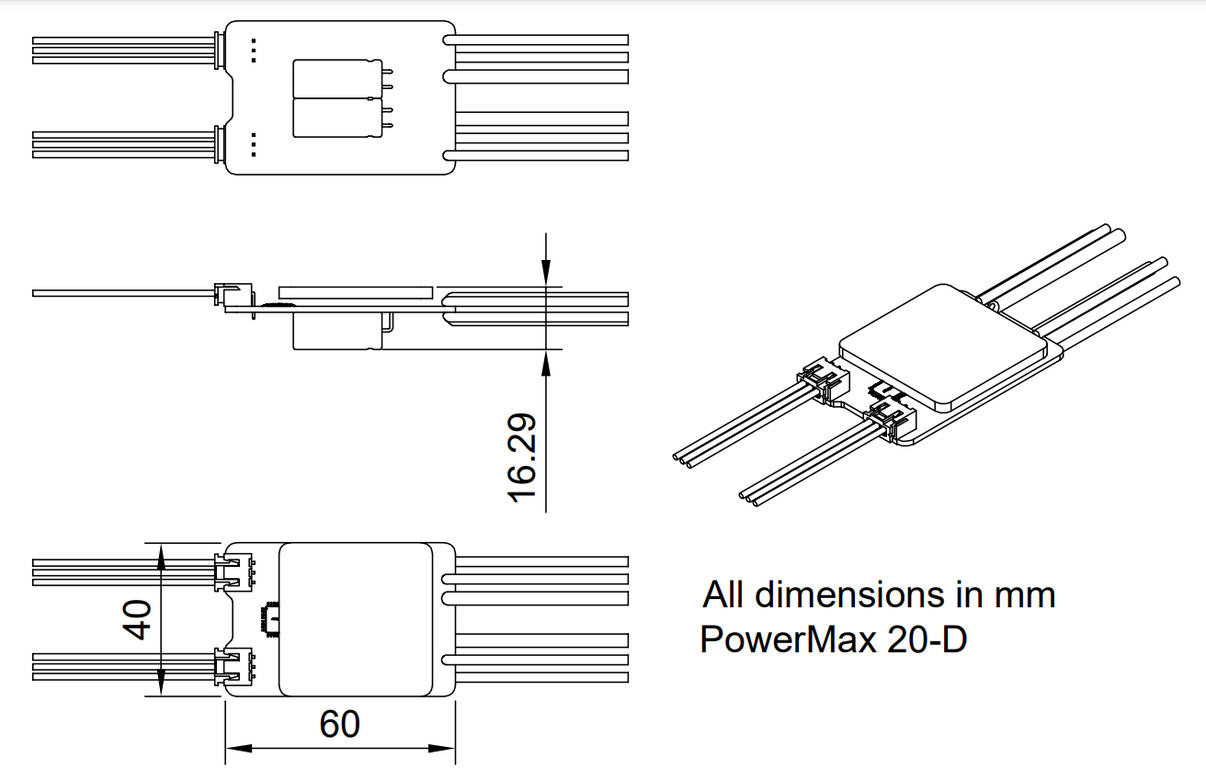 PowerMax 20-D (Dual Channel Brushed ESC 20 Amp) – Robojunkies